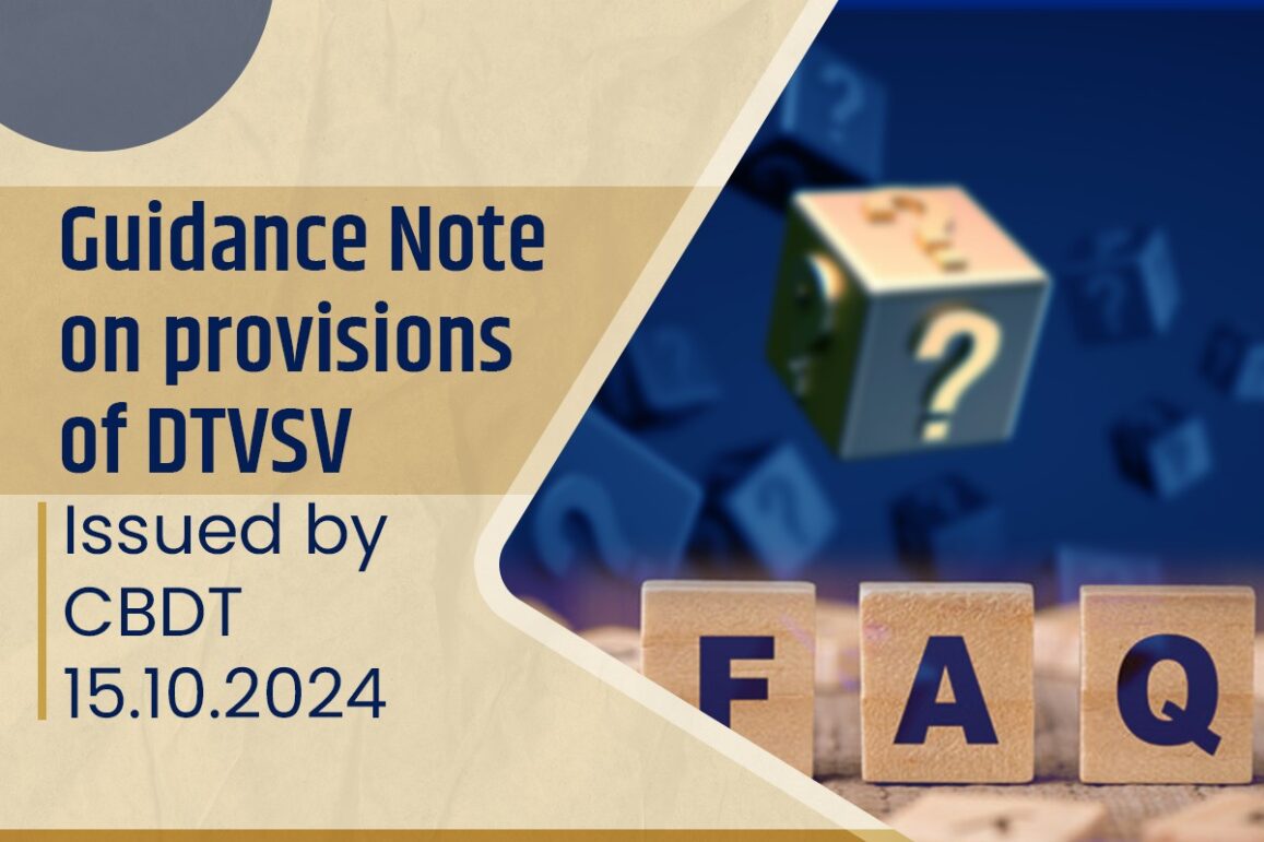 Guidance Note on provisions of DTVSV - CBVA